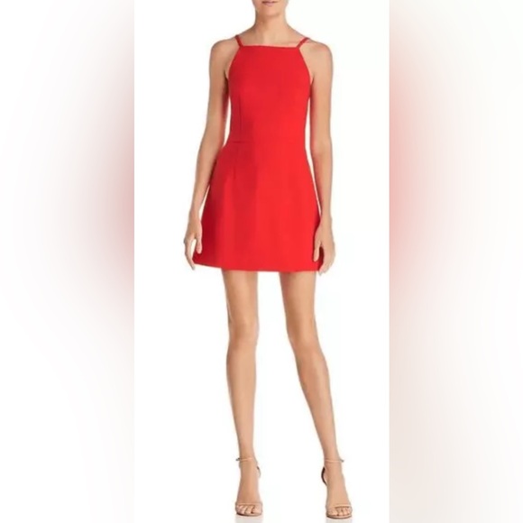 French Connection | Dresses | French Connection Whisper Red Square Neck ...